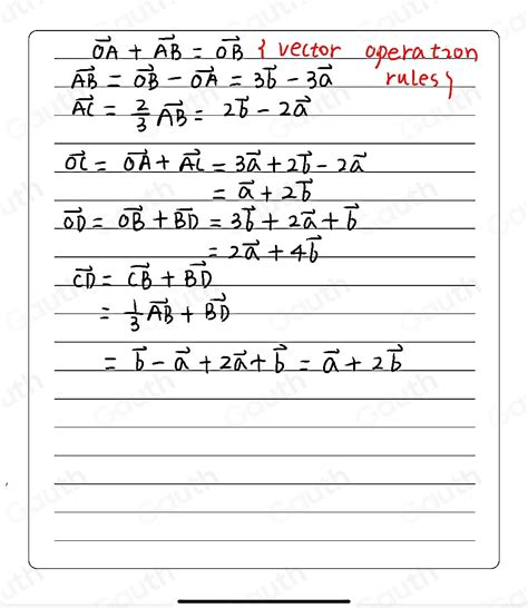 Solved The Diagram Shows Triangle Oab And Points C And D Not To