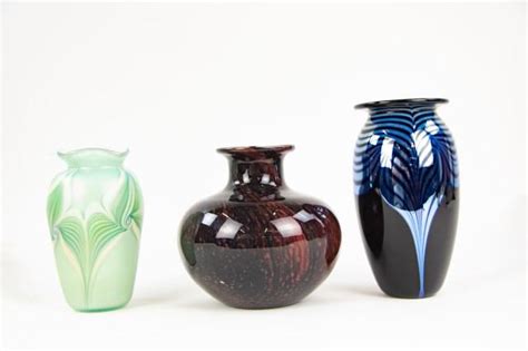 Eickholt And Vandermark Art Glass Vases
