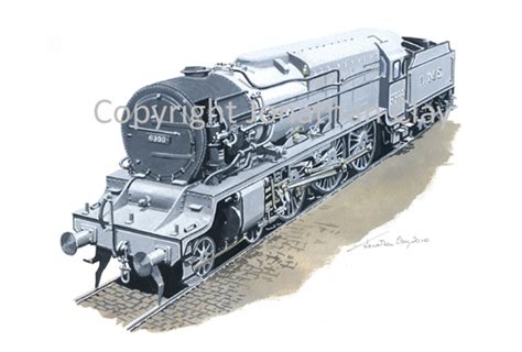 Jonathan Clay Transport Art Lms Experimental 4 6 0 Loco No 6399 Fury