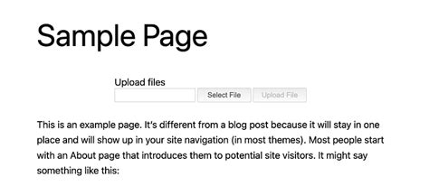 how to create a file upload form in wordpress in 5 steps