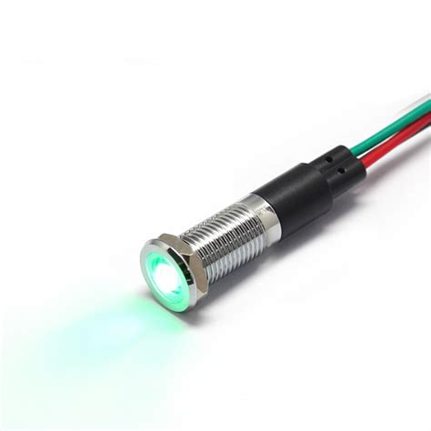 FLAT Head MM RED GREEN TWO COLOR Led Metal Indicator Light Led Indicator
