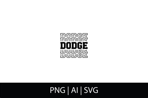 stacked dodge graphic by a crafty dad · creative fabrica