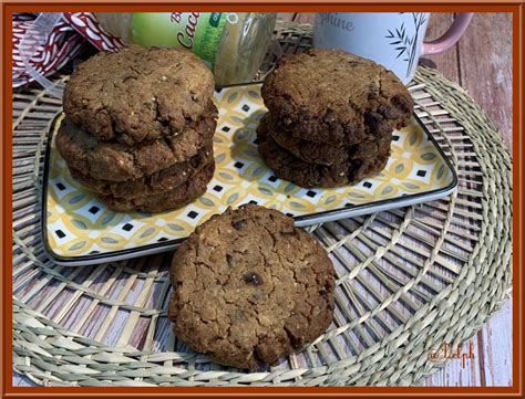Cookies au beurre de cacahuètes et pépites de chocolat de Oh la