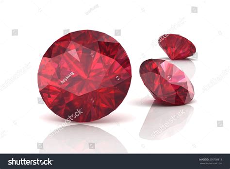 Ruby On White Backgroundvector Illustration 256798813 Shutterstock