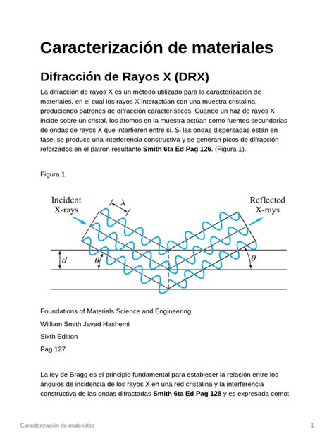 Difracción De Rayos X En Materiales Pdf