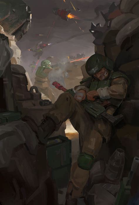 Lasgun Overcharge [wh40k Fanart] Sergey Klimenko Art Story