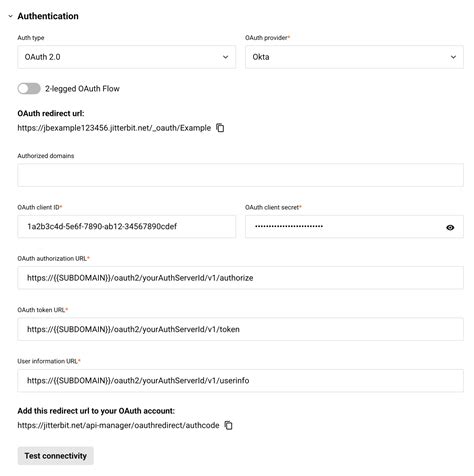 Okta 3 Legged Oauth 20 Api Security Profile In Jitterbit Api Manager