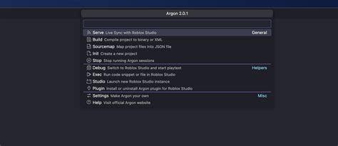 Argon Full Featured Tool For Roblox Development Community Resources