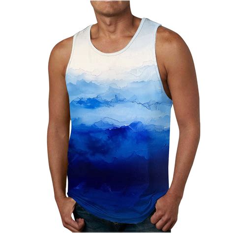 Awdenio Mens Fashion Tank Tops Beach Tank Tops Graphic Summer Funny