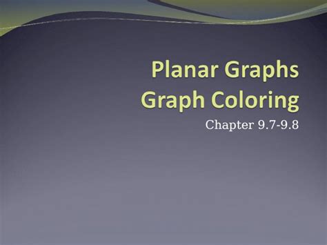 Ppt Planar Graphs Graph Coloring Dokumen Tips