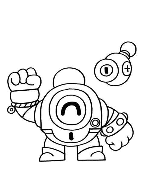 Colouring Page Nani And Peep Brawl Stars Coloringpage Ca