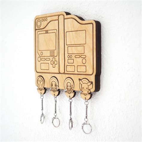 Pokemon Pokedex Personalized Premium Wooden Key Holder Etsy