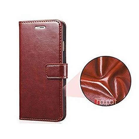 Brown Leather Vivo V Plus Flip Cover At Rs In Ghaziabad Id