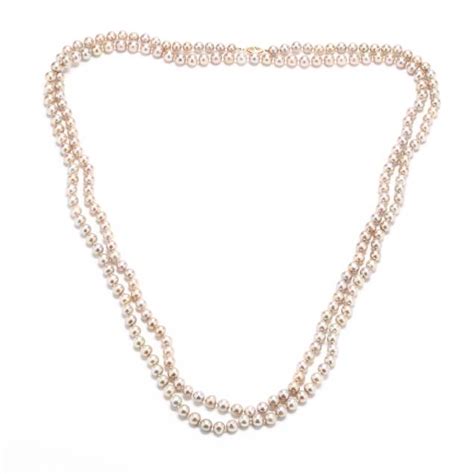 Pearl Necklace With 14kt Gold Clasp Lot 1057 Estate Jewelry