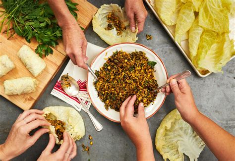 Cabbage Dolmeh Stuffed Cabbage With Split Peas And Rice — Jewish Food