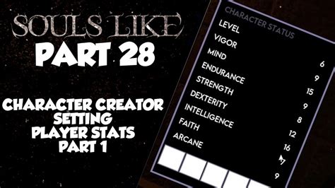 Souls Like Tutorial Part 28 | Character Creator Setting Player Stats Part 1| Unreal Engine 5 ...