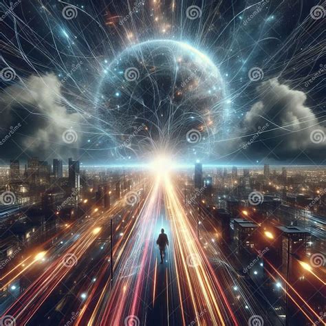 Strobe Effect A Visual Effect That Uses Fast Or Rapid Flashes O Stock