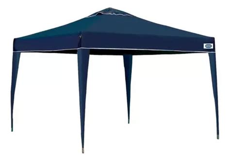 Tenda Gazebo Azul Polietileno X Metros Desmont Vel Belfix Frete Gr Tis