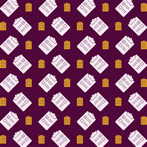 Checklist Icon Vector Illustration Repeating Trendy Cute Pattern
