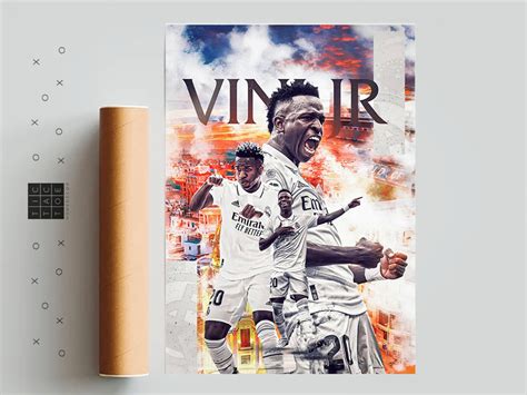 Poster Vini Jr Real Madrid 40x60 Vini Jr Real Madrid Elo7
