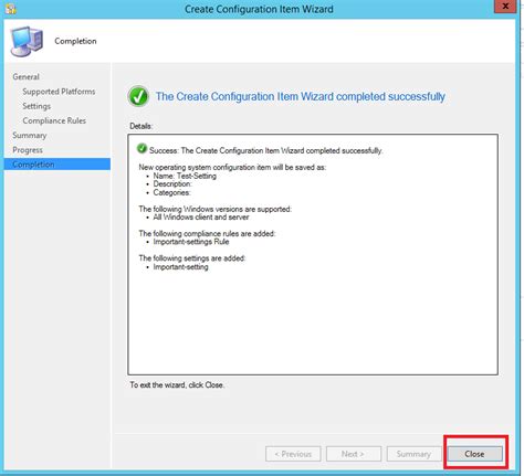 Sccm Assets And Compliance Compliance Settings Configuration Item