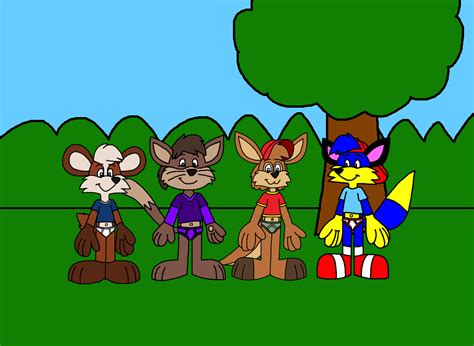 alex hendrix dustin badger and brucie by toonlandianfox2002