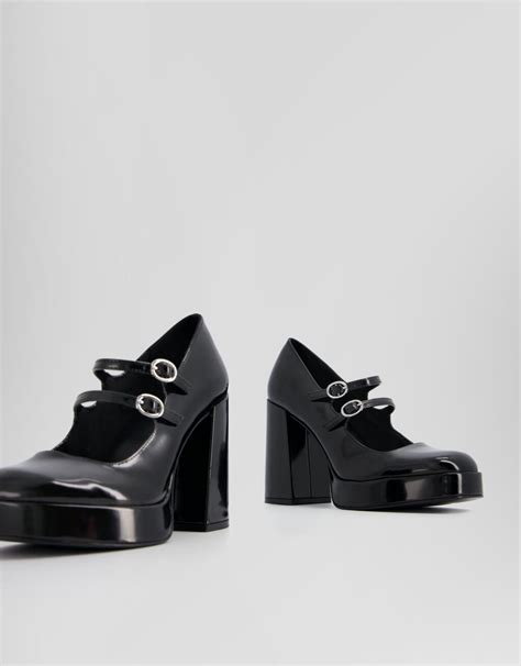 High Heel Platform Shoes With Ankle Strap Women Bershka