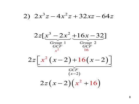 Complete Factoring Rules In Grade 8 Math Ppt