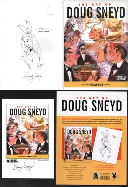 Art Of Doug Sneyd Signed Tip In Sheet Promo Slick Mini Print And Ad