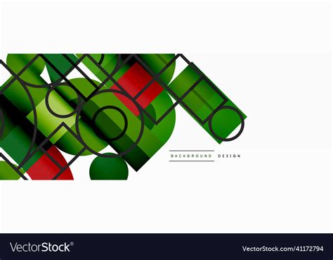 Minimal Geometric Abstract Background Circle Vector Image