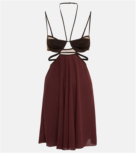 Nensi Dojaka Cutout Minidress Nensi Dojaka