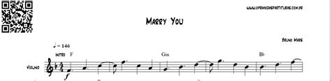 Marry You Partitura Violino O Primo Das Partituras