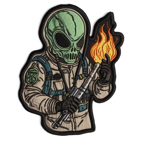 Premium Photo A Close Up Of A Patch With A Person Holding A Gun