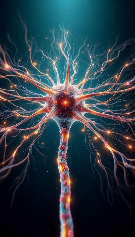 Intricate Neural Network Structure Visualization Stock Illustration