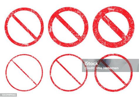 기호 빨간색 금지 기호 아이콘 집합이 없습니다 벡터 일러스트 이미지입니다 흰색 배경에 격리 0명에 대한 스톡 벡터 아트 및 기타 이미지 Istock