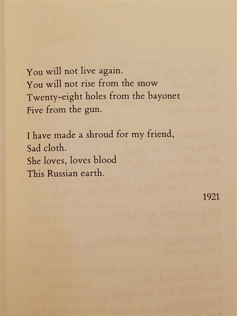 [poem] From Anno Domini Mcmxxi By Anna Akhmatova R Poetry