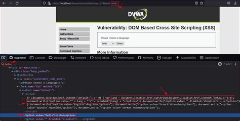 DVWA DOM XSS Exploit Bypass All Security Ethicalhacs