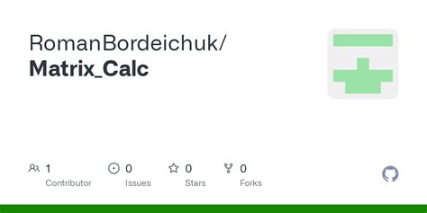 Github Romanbordeichukmatrixcalc