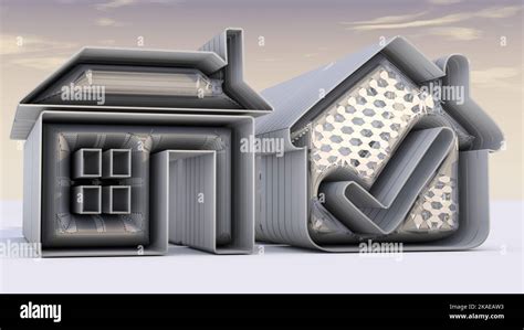 3d Illustration Of A House For Modern Architects Artisans Artists Engineers Builders 3d