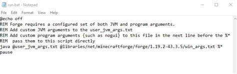 Error Could Not Open User Jvm Args Txt When Running Forge Server From Command Line But