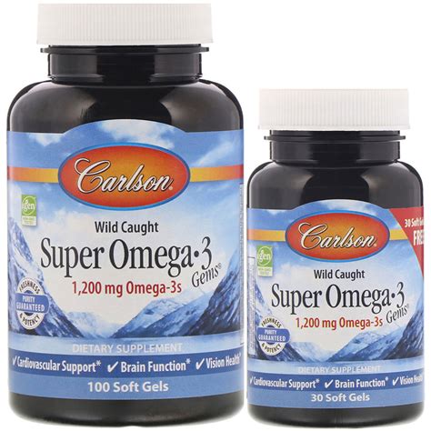 Капсулы Омега 3 Carlson Labs Super Omega-3 1200мг | отзывы