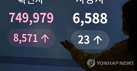 신규확진 8천571명 역대 최다오미크론 확산에 첫 8천명대