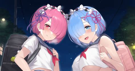 Reゼロから始める異世界生活 Jsなレムとラム ほむパン（xフォローお願い♥のイラスト Pixiv