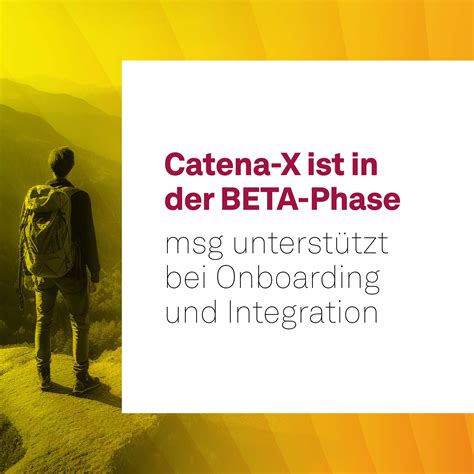 Catena X Ist In Der Beta Phase