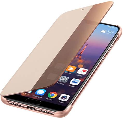 Official Huawei P20 Smart View Flip Case Pink