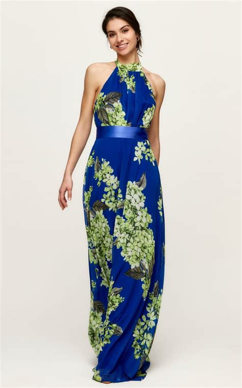 Vestido Invitada Con Cuello Halter Para Bodas Tienda Física Madrid