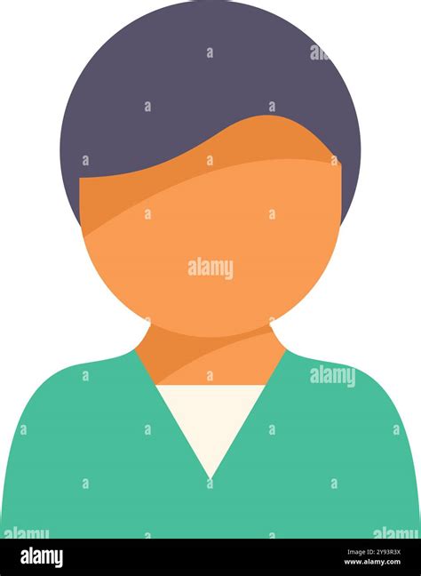 Faceless Male Character With Brown Skin And Black Hair Is Wearing A