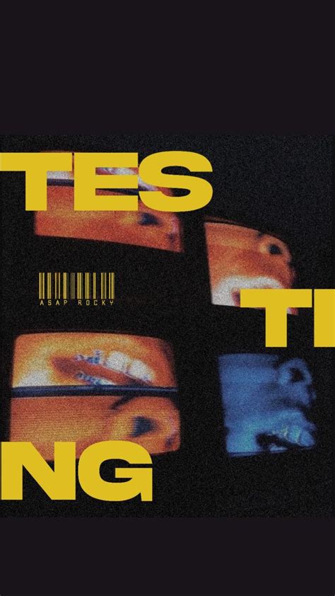 Testing By Asap Rocky Alternate Album Cover Music Album Art Hip Hop
