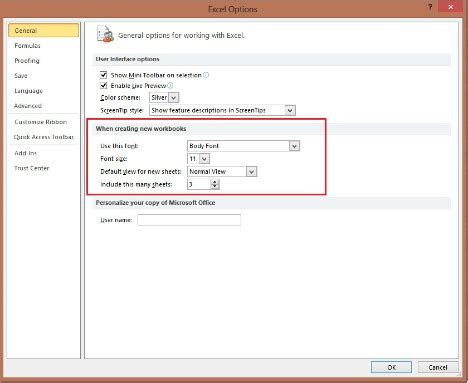 How To Set Or Change The Default Font In Excel Tip And Trick