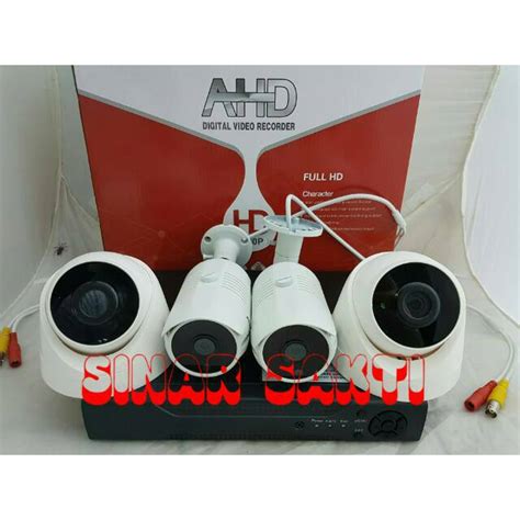 Jual PAKET CAMERA CCTV 4 CHANNEL 4MP 1080p Full HD EXMOR SONY KOMPLIT